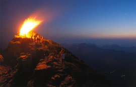 Feuer frei in den Bergen